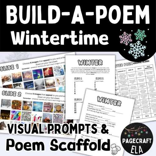 Winter | Personalized Poetry Writing | Visual Prompts | Build a ...