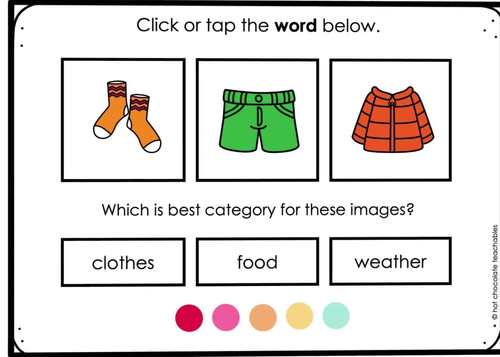 Categorize it | Recognizing Vocabulary & Categories of Objects BOOM CARDS™