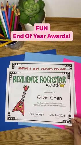 Fun End Of Year Awards Editable Class Graduation Certificates 2nd 3rd ...