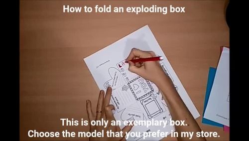 Exploding box Halloween craftivity Craft 3D spooky greeting card potion ...