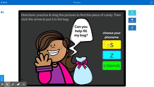 Boom™ Cards Digital Articulation Activity: Candy Bag for K, G, F, V