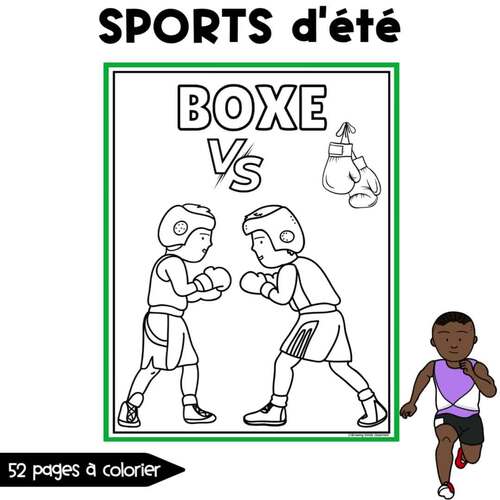 Sports d'été, Summer Games Coloring Pages in french, Physical Education