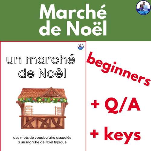 Marché de Noël French Christmas Market Beginner Reading Activity ...