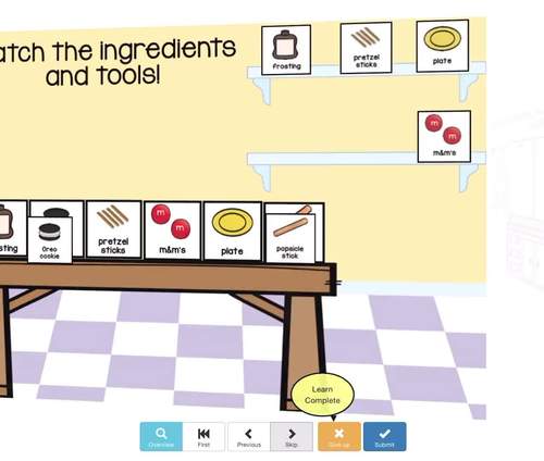 Visual Recipe BOOM Cards™ | Making Spider Cookies | Speech Therapy