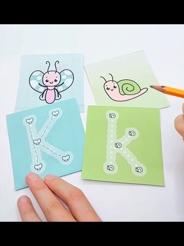 Alphabet Tracing Cards, Little Bugs Spring Activity Print Set for Word ...
