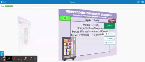 6th Grade Identifying Independent and Dependent Variables Boom Cards 6.EE.9
