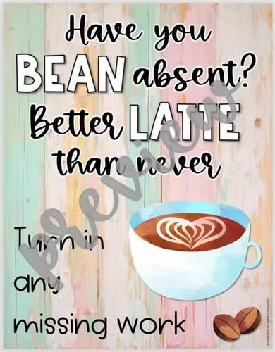 Must Do May Do Posters: Coffee & Pastel Shiplap Theme | Early Finisher ...