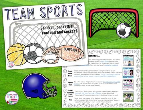 Sports printable language activities | No-prep by That Fun Reading Teacher