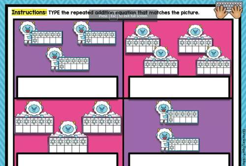 Google Digital Resources Arrays & Multiplication Activities BUNDLE