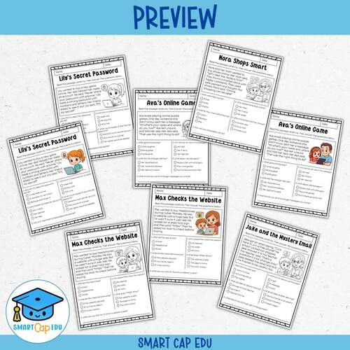 Cyber Monday Reading Comprehension | Online Safety Passages for Grades 1–3