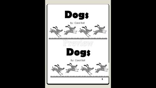 Dogs and Cats Full Day Plans by Carol Pirman | TPT