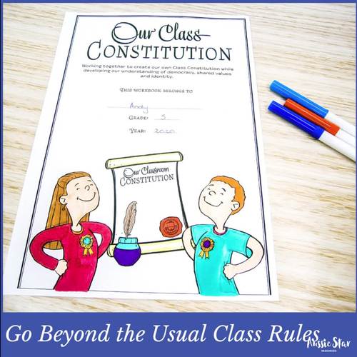 Australian Government | Class Constitution Activity and Poster | TPT