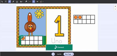 Play dough Math Workstations in Spanish-Numeros de Accion de Gracias 1 ...