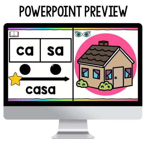 Libritos Digitales de Palabras con AEIOU - Bundle by The Bilingual Rainbow