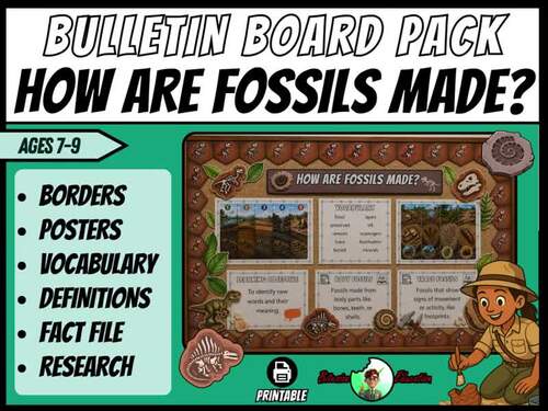 How Are Fossils Made? | Bulletin Board Pack | Grades 2/3 by Bitesize ...