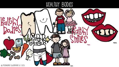 Healthy Bodies clip art Healthy Lifestyle clip art Healthy Food COLORED ...