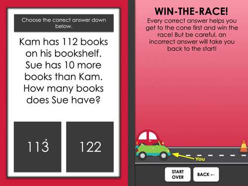 Adding 10 More & 100 More Digital Game for Google Slides ™ | TPT