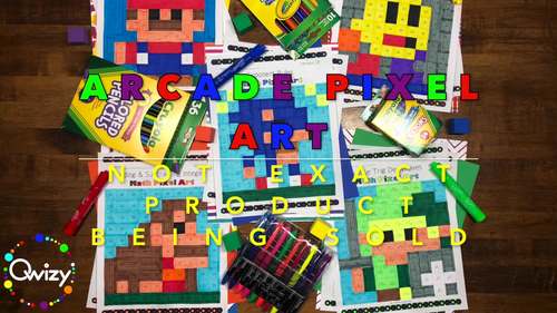 Arcade: Integrals U-substitution Pixel Art Mystery Pictures by Qwizy