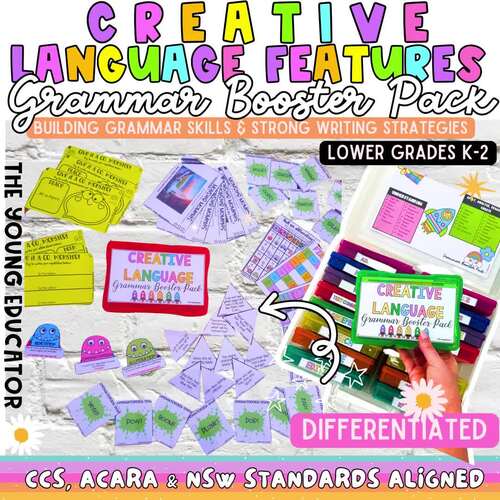 Creative Language Features Activities | GRAMMAR BOOSTER PACK | Grades K ...