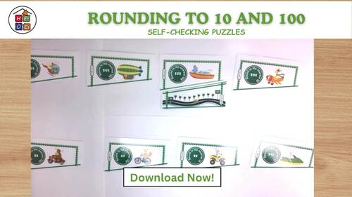 Rounding to 10 and 100 - Self-Checking Puzzles by Resources by HEROES ...