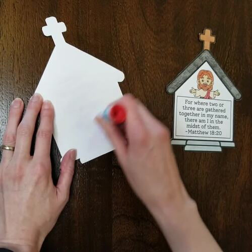 Church Fan Craft for Kids Sunday School Bible Lesson, Children's Church ...
