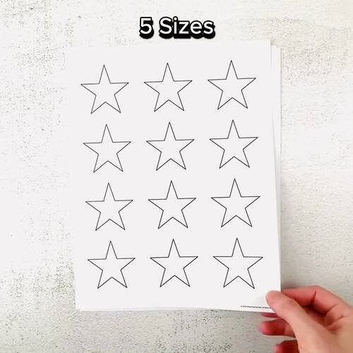 Star TEMPLATES | 2D Star Shapes for Tracing, Math, Crafts & Geometry