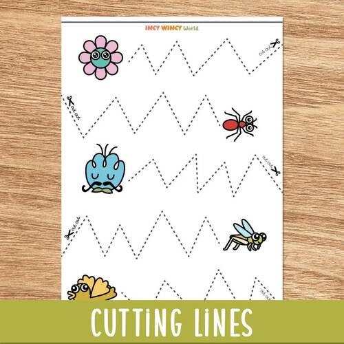 Spring Cutting Practice, Scissor Skills, Fine Motor Skills by ...