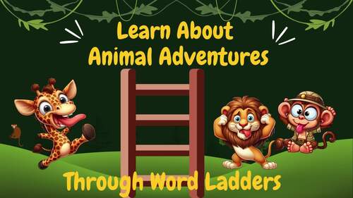 Animal Adventure Word Ladder | Phonics & Spelling Puzzles for Early ...