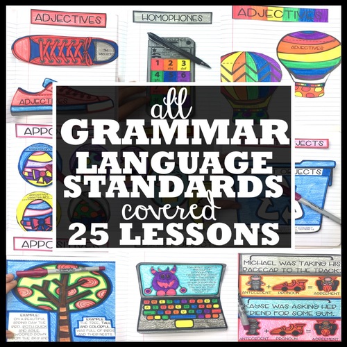 Grammar Interactive Notebook Preview by Kayse Morris - The CEO Teacher