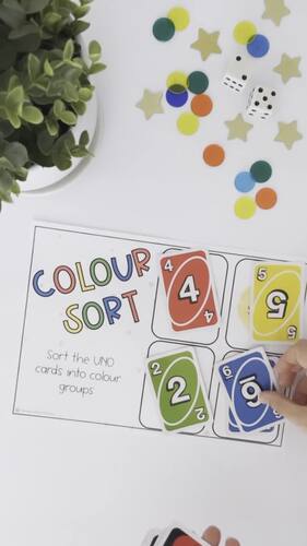 Kindergarten UNO Bundle - Versions 1, 2 and 3 by Rainbow Sky Creations