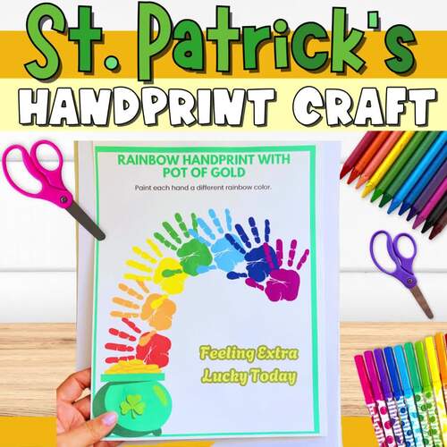 St. Patrick's Day Handprint Holiday Crafts: Creative Templates for ...