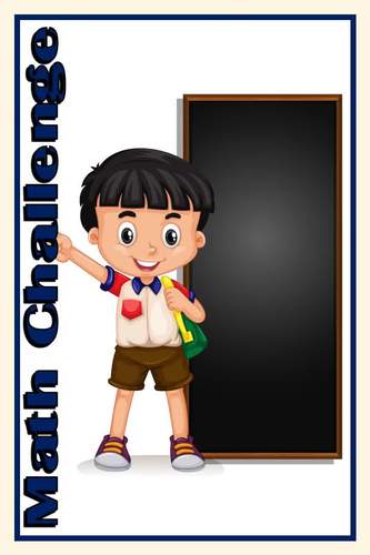 MONTHLY BULLETIN BOARD MATH CHALLENGE BUNDLE Math Computation GATE