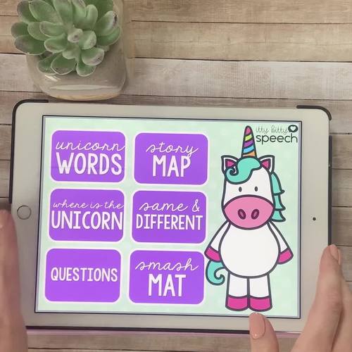 How to Catch a Unicorn- Speech & Language {No Print Book Buddy} | TPT