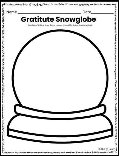 Snowglobe Activities by ABC go Learn | TPT