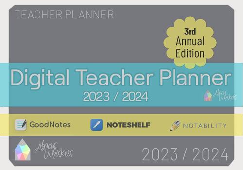 2023/2024 Interactive Digital Teacher Planner | Goodnotes | Noteshelf | PDF