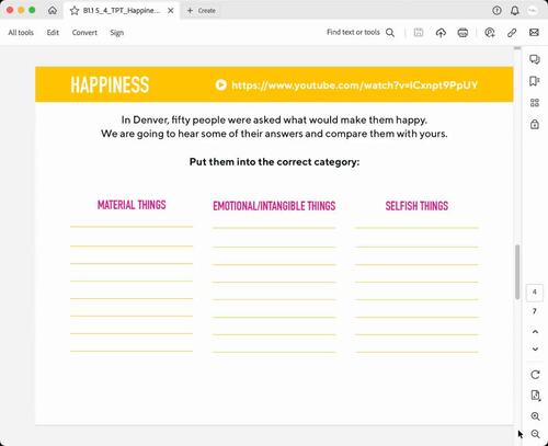 ESL Intermediate Lesson: What is Happiness by ESL Class Workshop