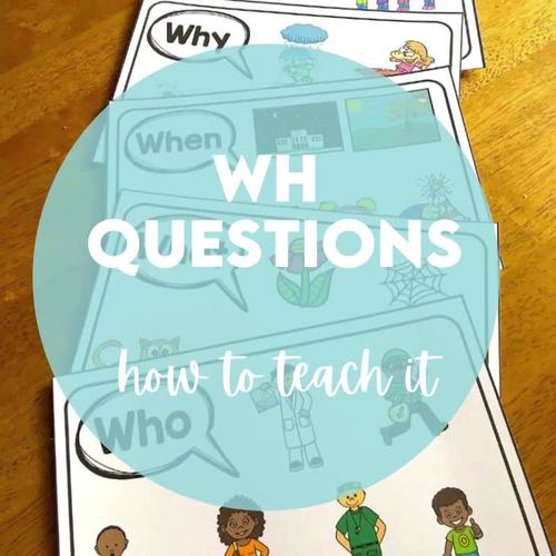 Asking and Answering WH Questions | Speech Therapy | TPT