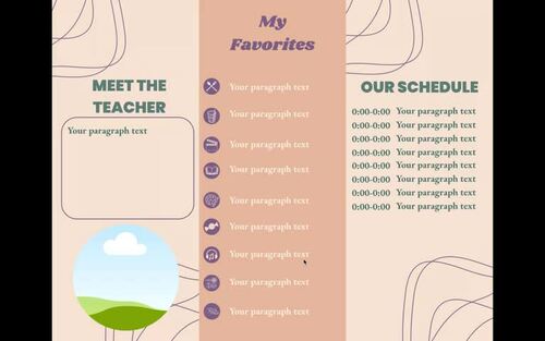 Meet the Teacher Brochure | English and Spanish | Two Styles | TPT