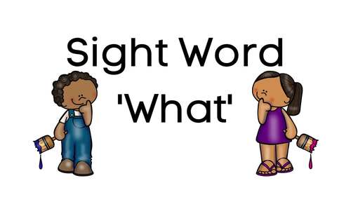 Sight Word 'What', Get To Know You Questions, Favorite Things, Video ...