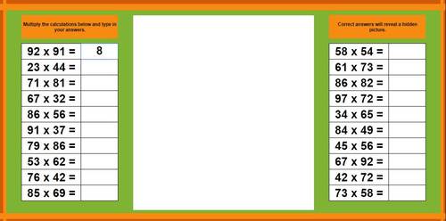 Hocus Pocus 2-digit by 2-digit Multiplication Pixel Art by Juliane ...