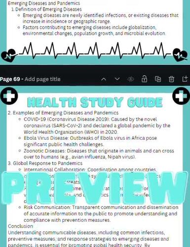 Communicable Diseases Review and Paper Study Guide by Secondary Science HQ