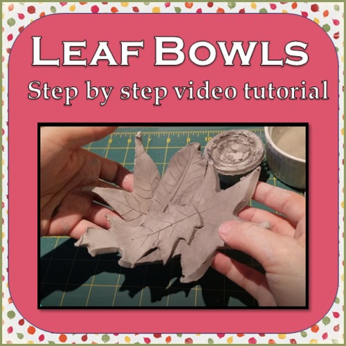 Ceramic Leaf Bowl- Video Tutorial for clay modeling by Miss C's Ceramics