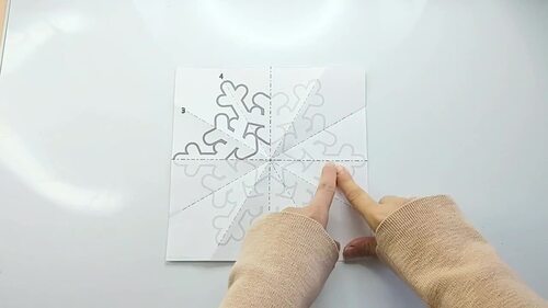 Snowflake Templates Winter Craft Christmas Cutting Activity for Middle ...