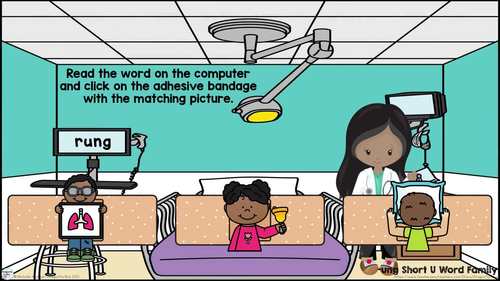 ung Short U Word Family Phonics for PowerPoint™ Google Slides™ Boom ...