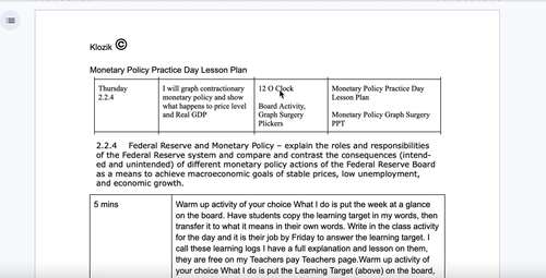 Monetary Policy Graph Activity | High School Economics Practice by ...