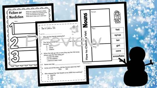 How to Catch a Yeti - Read Aloud, ELA, Writing, Games - Winter | TPT