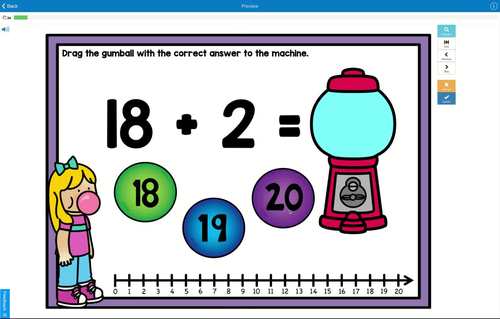 First Grade Math Boom Cards Addition to 20 by Krafty in Kinder | TPT