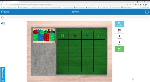 Montessori Math Virtual Stamp Game Material 4 Operations Forming ...