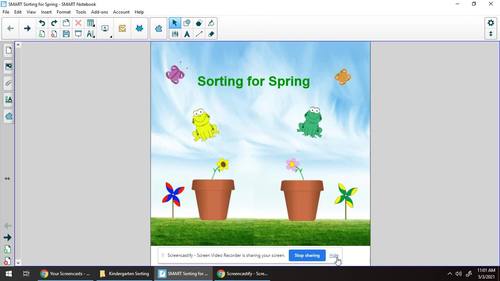 Sorting for Spring Smart Board Activity by Little Library of Learning