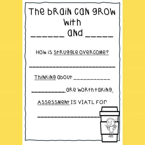 Growth mindset new year, goal setting, NWEA map graph worksheets, slides